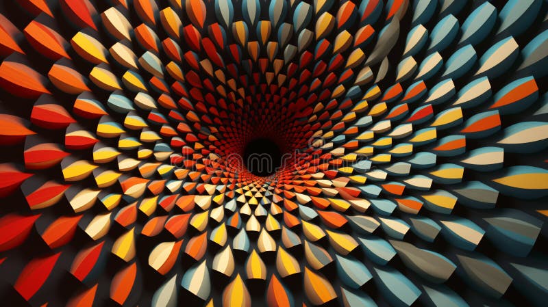 Optical Illusion, Visual Illusion, Bright Patterns with 3D Effect ...