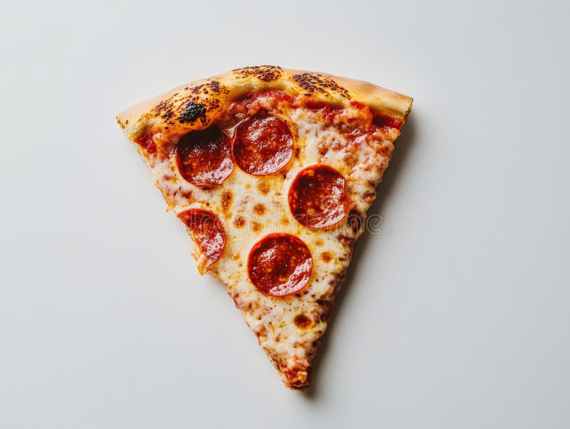 Envision a Slice of Pepperoni Pizza Flying through the Air, Seeming ...