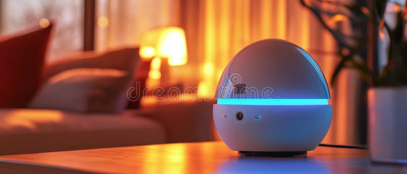 Sleek Voice Assistant with Ambient Lighting Control Your Smart Home ...