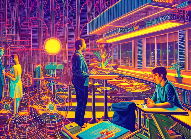 Envoy Engineer Job Fictional Work Environment. Generative AI. Stock ...