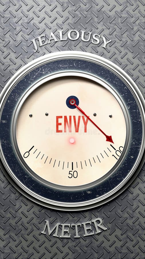 Envy and Jealousy that is Hitting a Full Scale, Showing a Very High ...