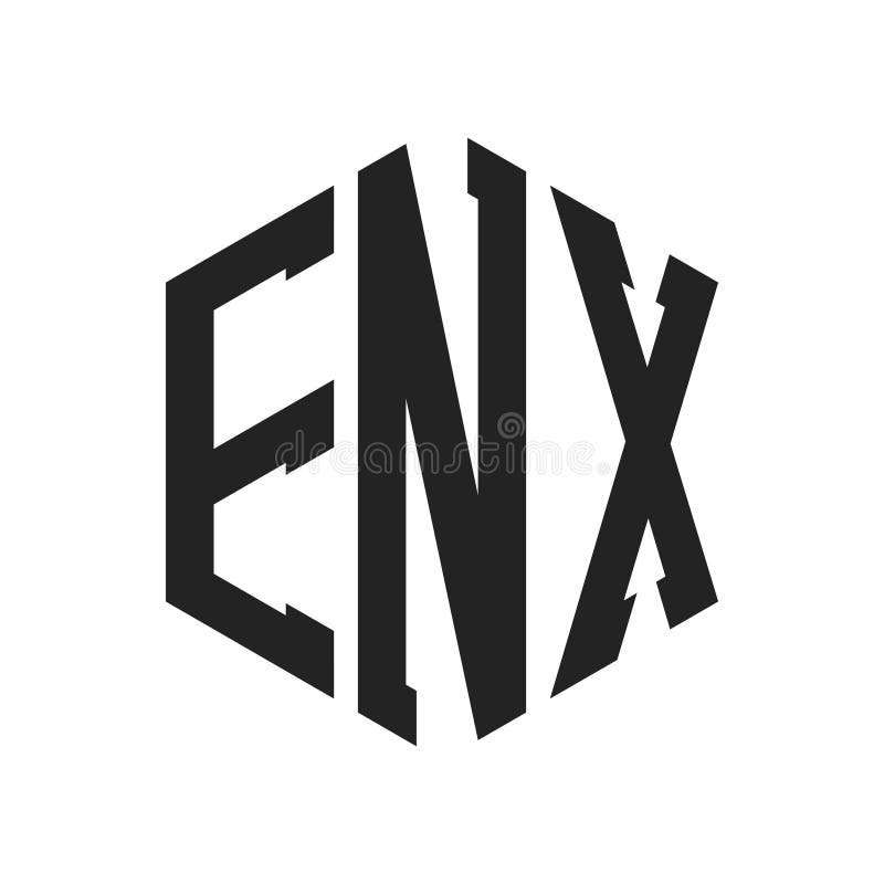 ENX Logo Design. Initial Letter ENX Monogram Logo Using Hexagon Shape ...