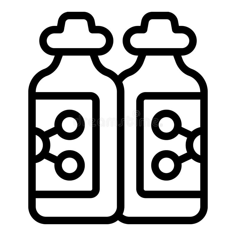 Enzymes Icon Outline Vector. Amino Protein Stock Vector - Illustration ...