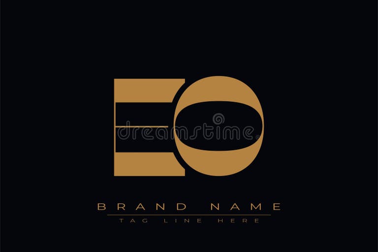 EO Initial Letter Logo Design Stock Vector - Illustration of elegant ...