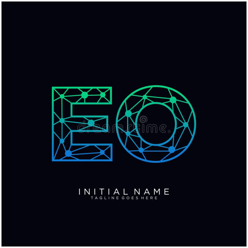 EO Letter Logo Icon Design Template Elements Stock Vector ...