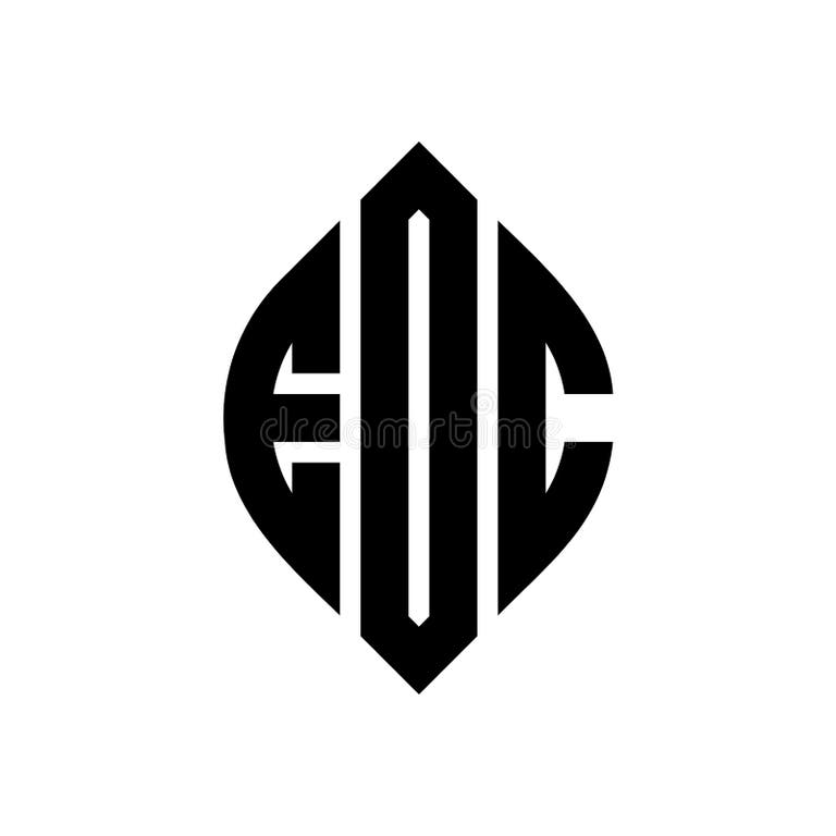 Eoc Circle Letter Logo Design With Circle And Ellipse Shape Eoc Ellipse Letters With