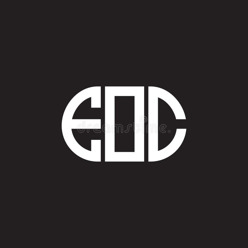 EOC Letter Logo Design on Black Background. EOC Creative Initials ...