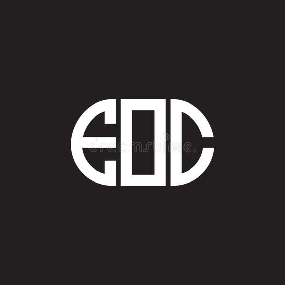 EOC Letter Logo Design on Black Background. EOC Creative Initials ...