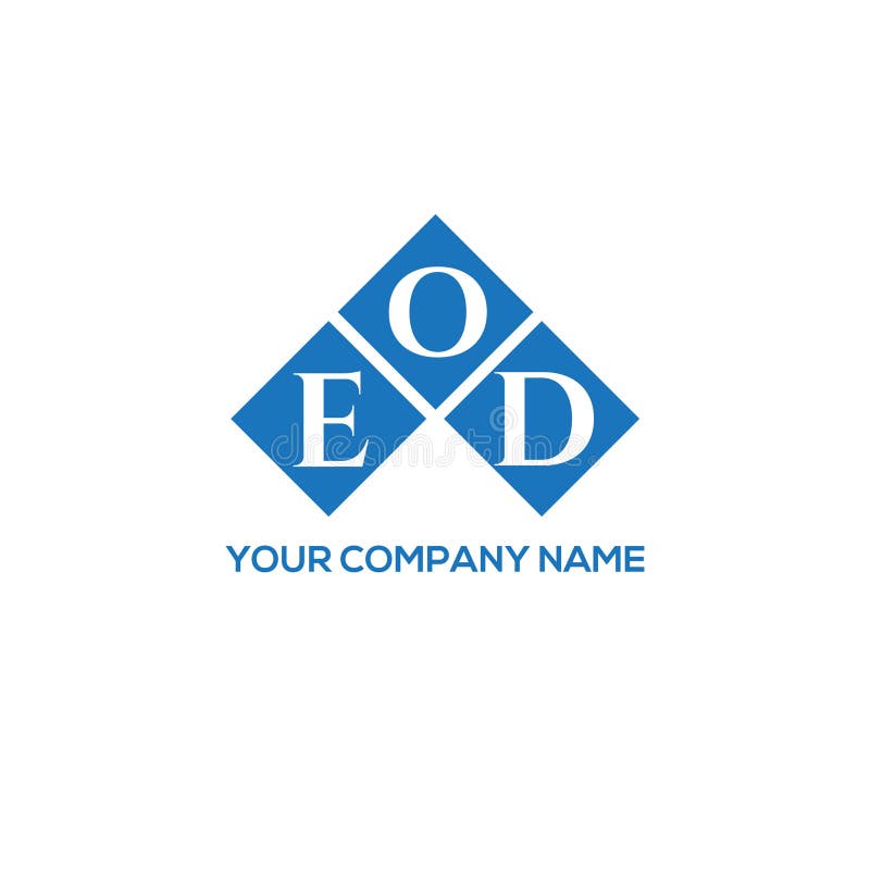 EOD Letter Logo Design on WHITE Background. EOD Creative Initials ...