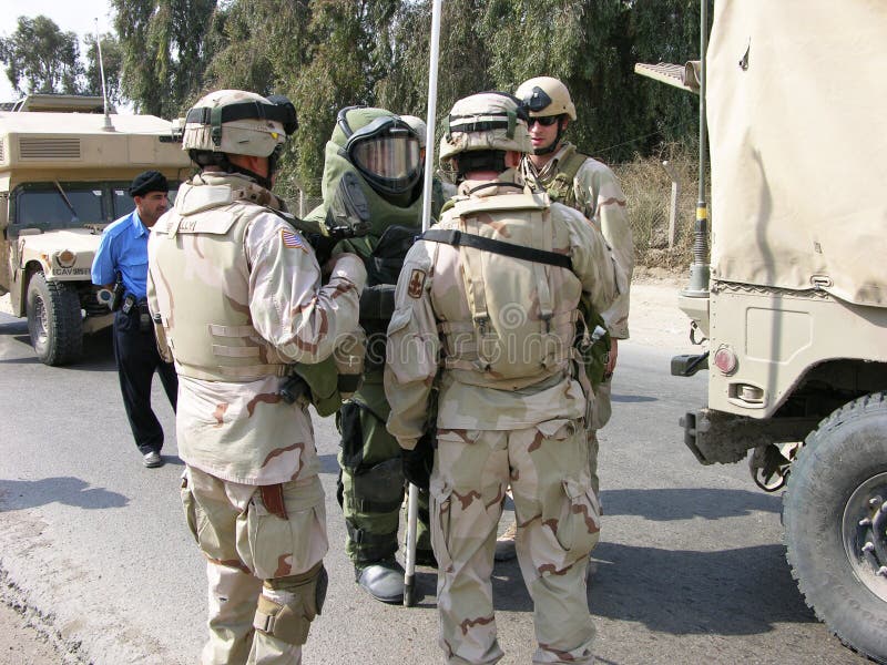EOD Team, Baghdad editorial image. Image of freedom, officer - 13101975