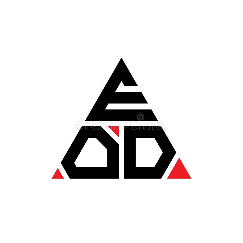 EOD Triangle Letter Logo Design with Triangle Shape. EOD Triangle Logo ...
