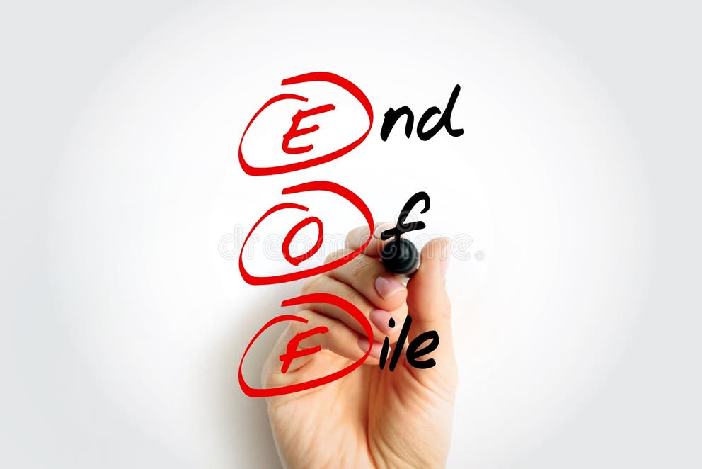 EOF - End of File is a Condition in a Computer Operating System Where ...