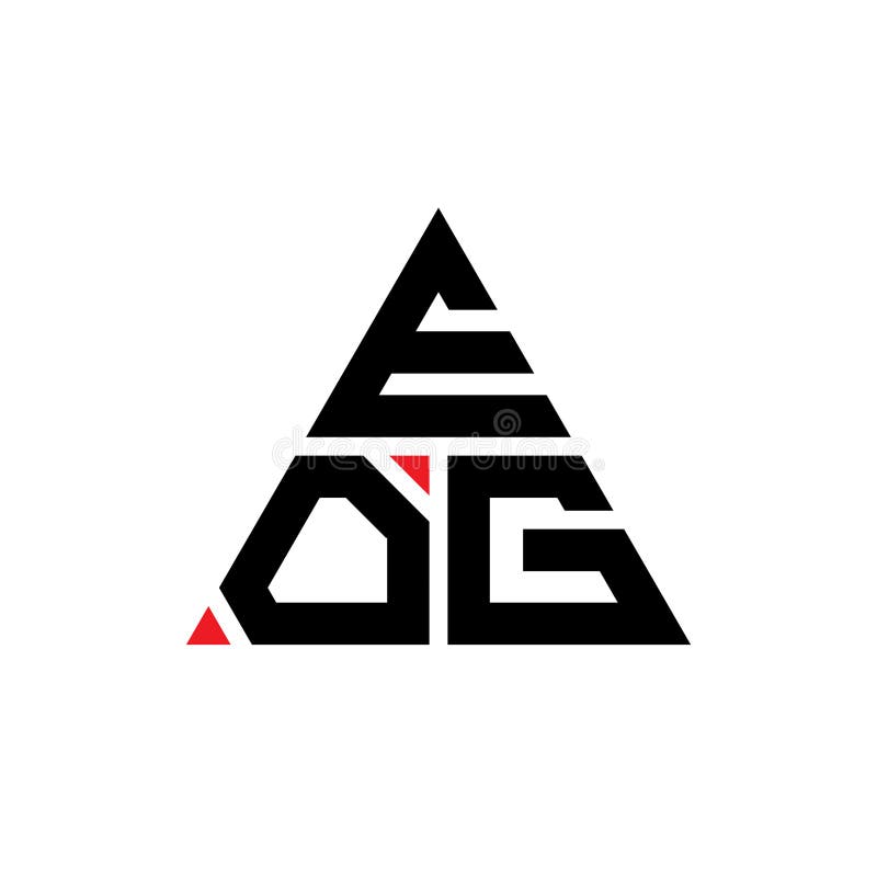 EOG Triangle Letter Logo Design with Triangle Shape. EOG Triangle Logo ...