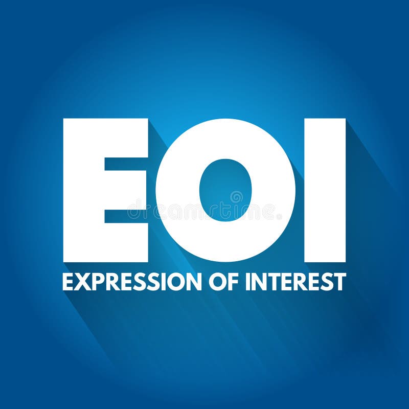 EOI - Expression of Interest Acronym, Business Concept Background Stock ...