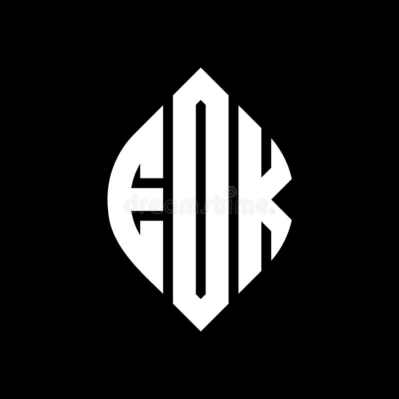 EOK Circle Letter Logo Design with Circle and Ellipse Shape. EOK ...
