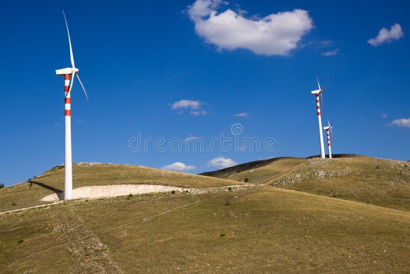 Eolic energy stock image. Image of natural, blue, power - 15910301