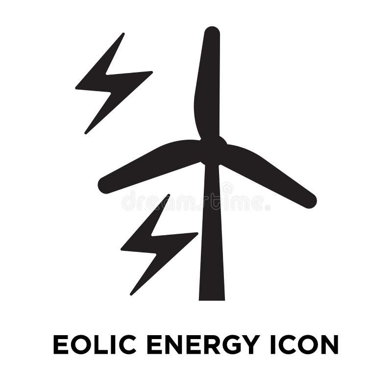 Eolic Energy Icon Vector Isolated on White Background, Eolic Energy Sign , Eco Symbols Stock ...