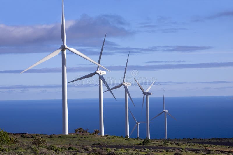 Eolic generators stock photo. Image of energy, dynamic - 7429140