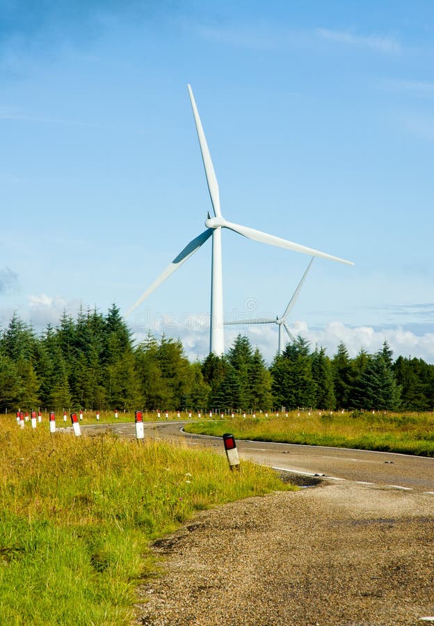Eolic power road stock photo. Image of environment, electric - 45203100