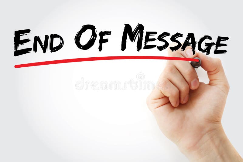 EOM - End of Message Acronym, Business Concept Background Stock ...