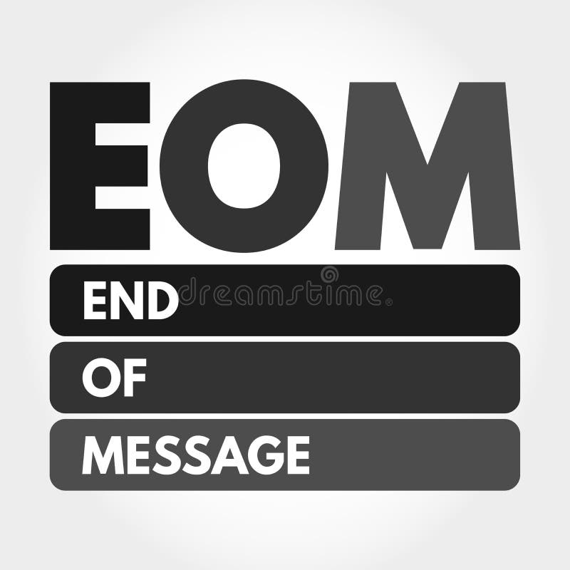 Eom Stock Illustrations – 33 Eom Stock Illustrations, Vectors & Clipart ...
