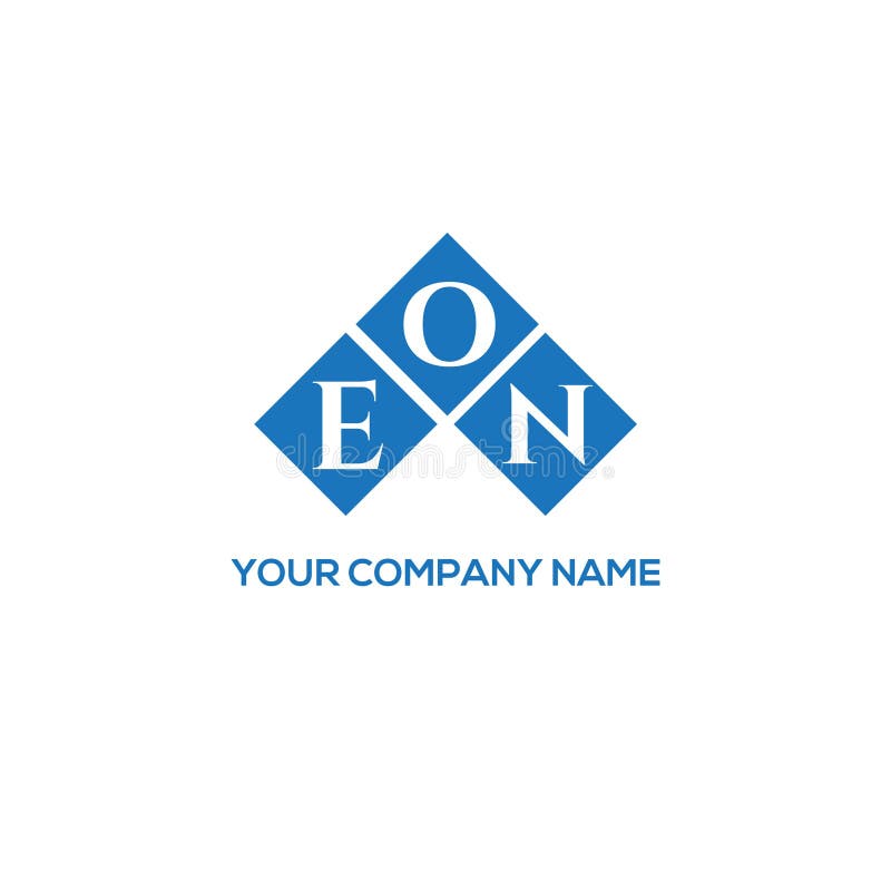 EON Letter Logo Design on WHITE Background. EON Creative Initials ...
