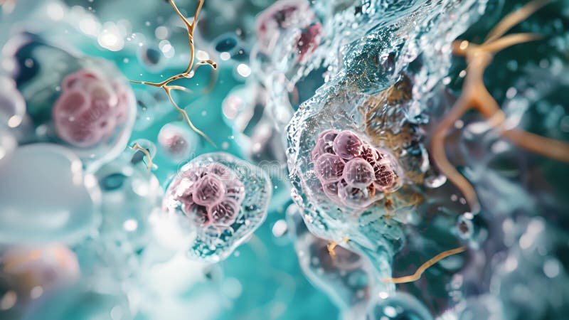 Eosinstained Microscopic View of a Lymph Node Highlighting the Presence ...