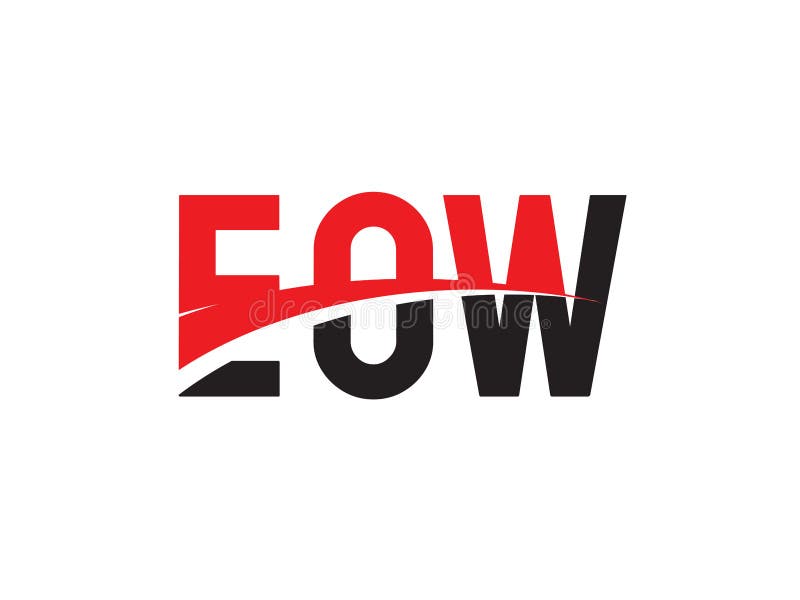 EOW Letter Initial Logo Design Vector Illustration Stock Vector ...