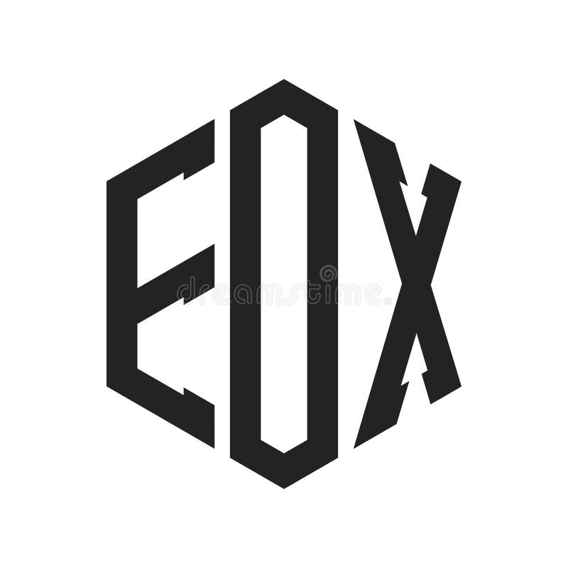 EOX Logo Design. Initial Letter EOX Monogram Logo Using Hexagon Shape ...