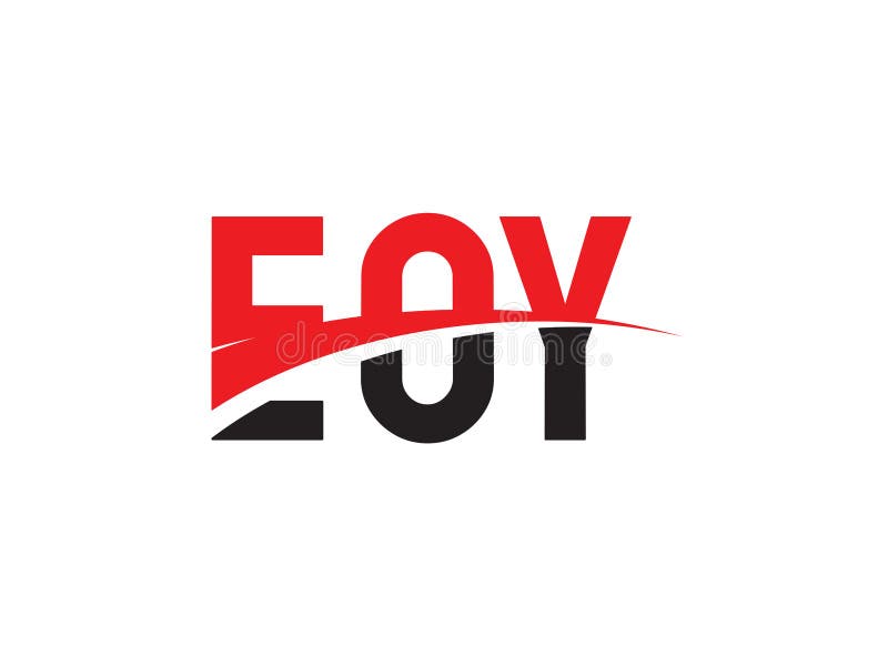 EOY Letter Initial Logo Design Vector Illustration Stock Vector ...