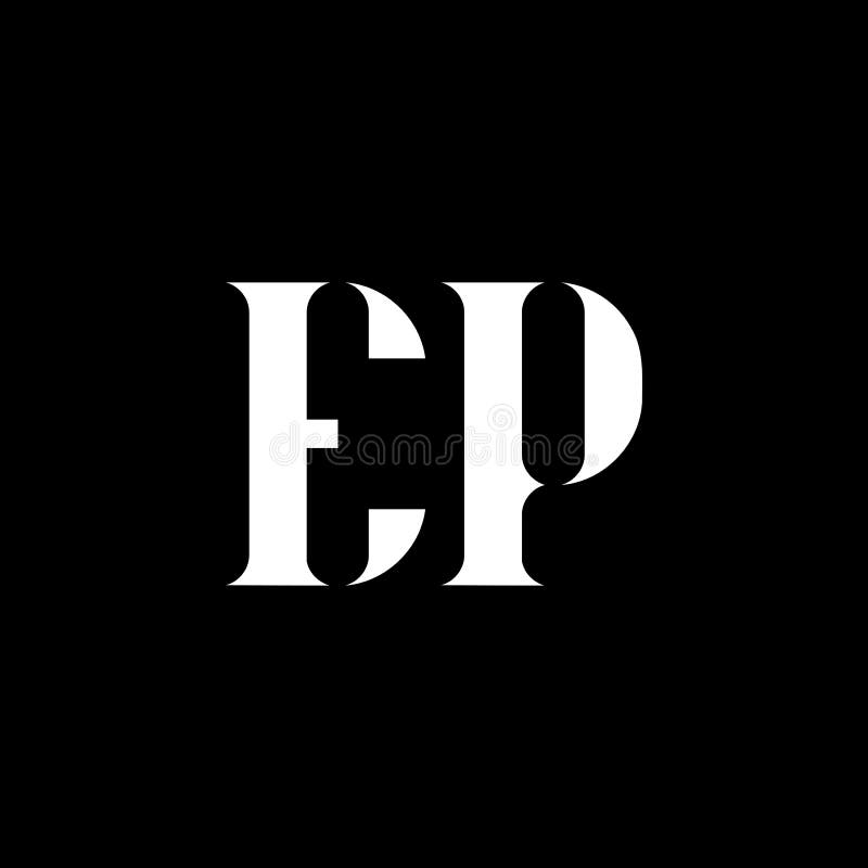 EP E P Letter Logo Design. Initial Letter EP Uppercase Monogram Logo ...