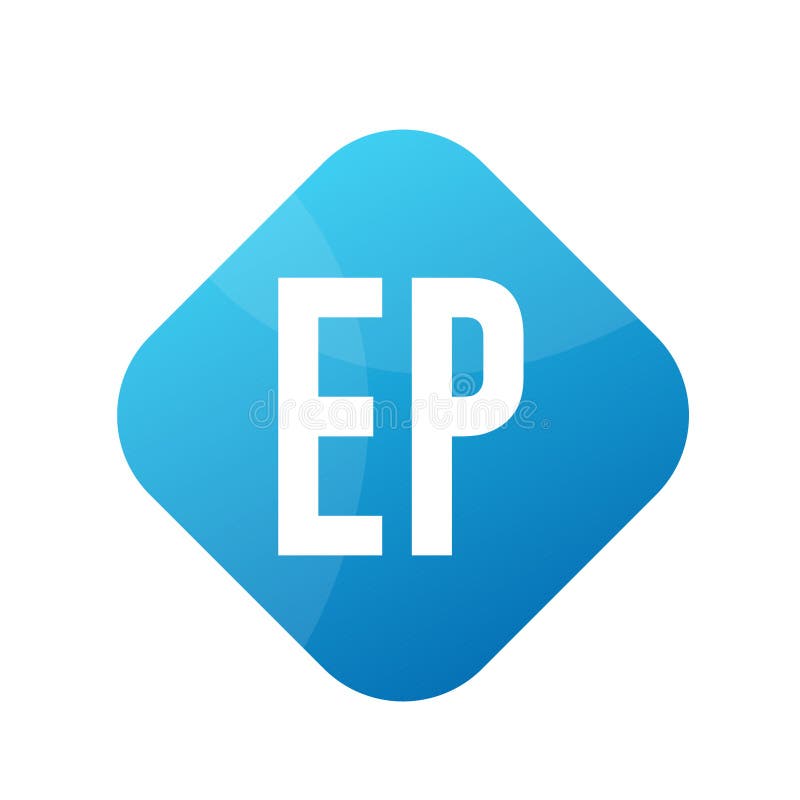 EP Letter Logo Design with Simple Style Stock Vector - Illustration of ...