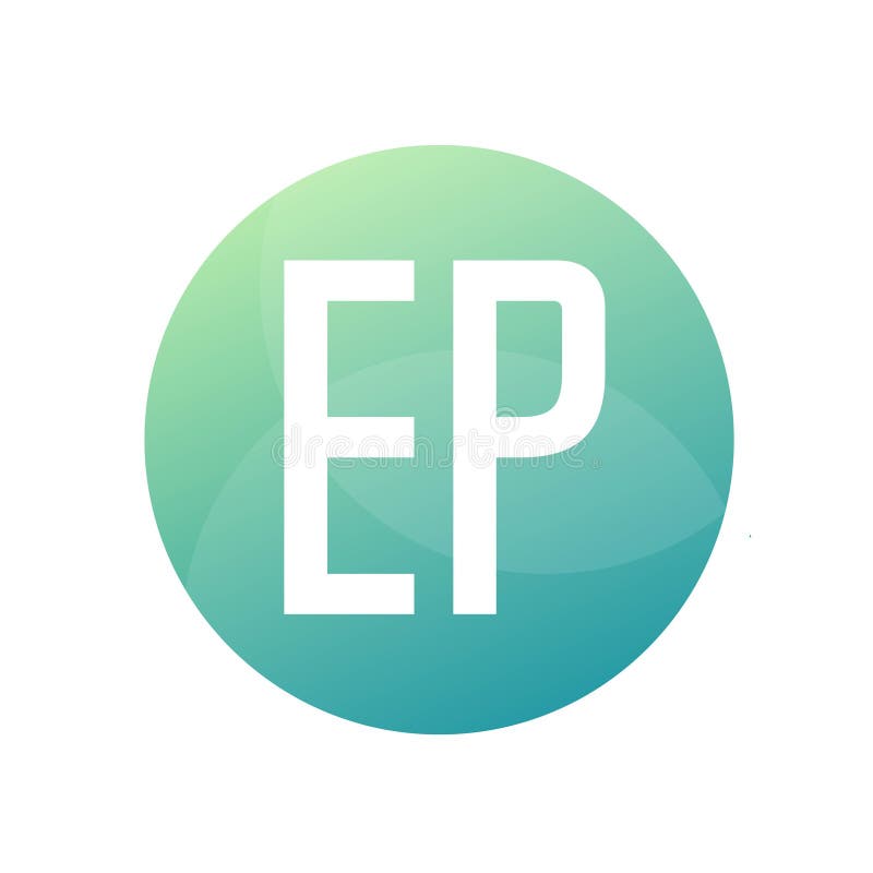 EP Letter Logo Design with Simple Style Stock Vector - Illustration of ...