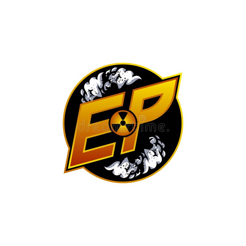 EP Logo Monogram ESport Gaming with Gas Shape Design Stock Vector ...