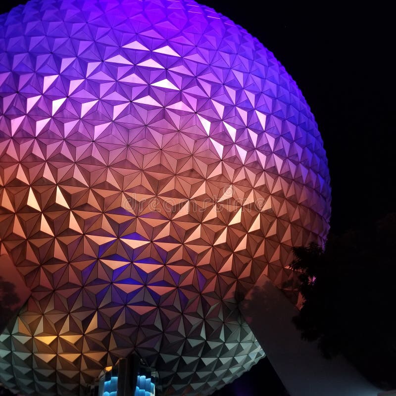 Epcot at night editorial photo. Image of epcot, world - 162717636