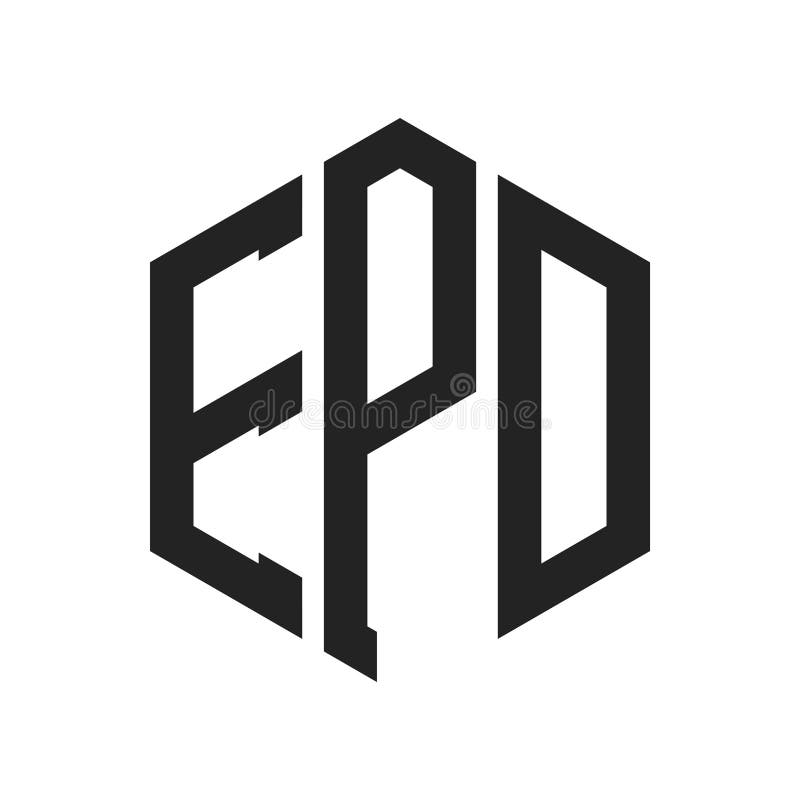 EPD Logo Design. Initial Letter EPD Monogram Logo Using Hexagon Shape ...