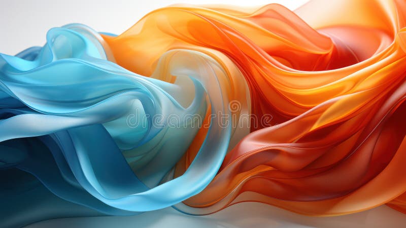 Ephemeral Chromatic Symphony: a Journey of Fluidity Stock Illustration ...