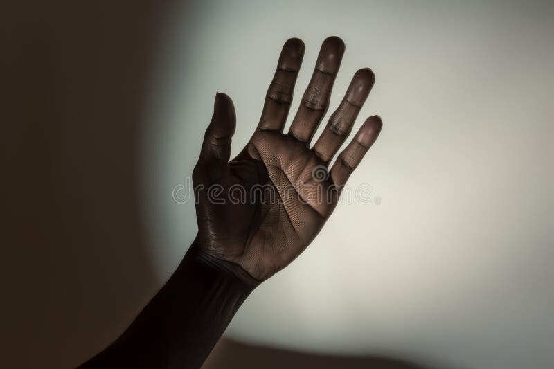 Ephemeral Human Shadow Hand Overlay. Generate Ai Stock Photo - Image of ...
