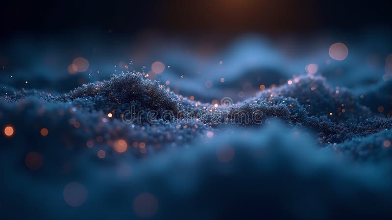 Ephemeral Sparkles, a Dreamlike Landscape Stock Illustration ...