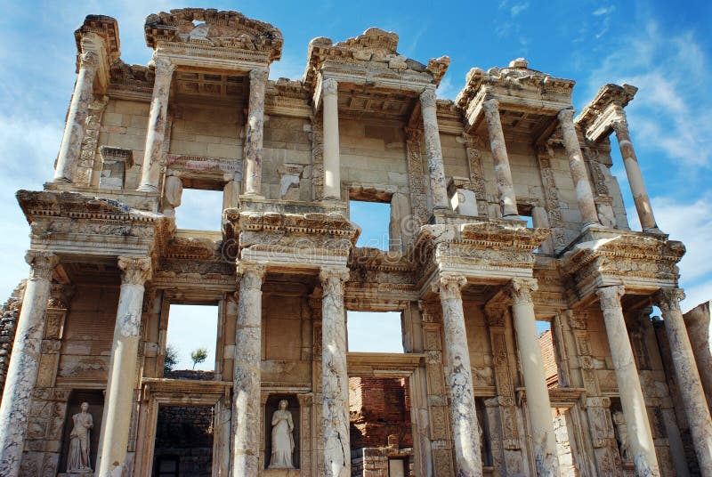 Ephesus Ancient City Library Stock Photo - Image of city, ephesus: 9421536