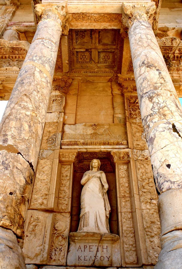 Ephesus Library stock photo. Image of christian, pillars - 17173536