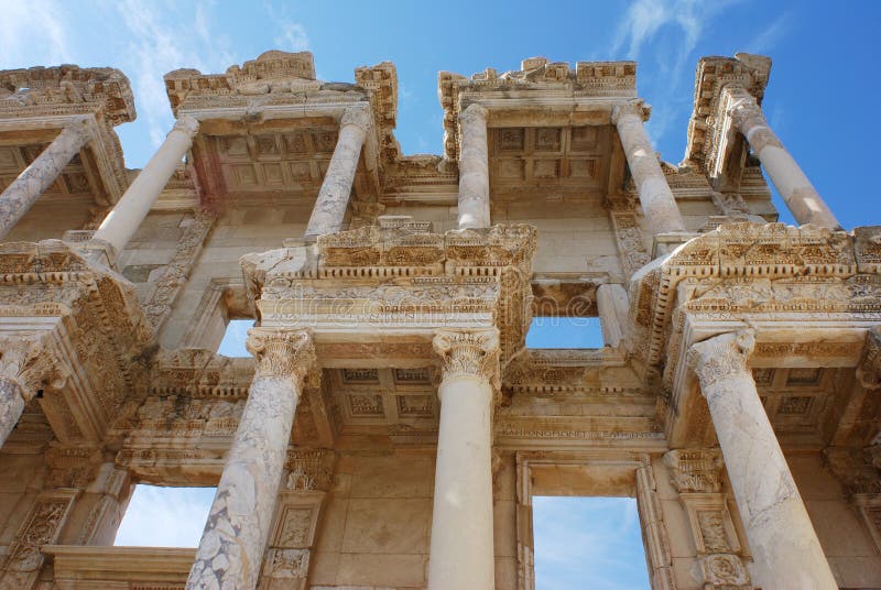 Ephesus Library stock image. Image of architecture, destination - 23646373