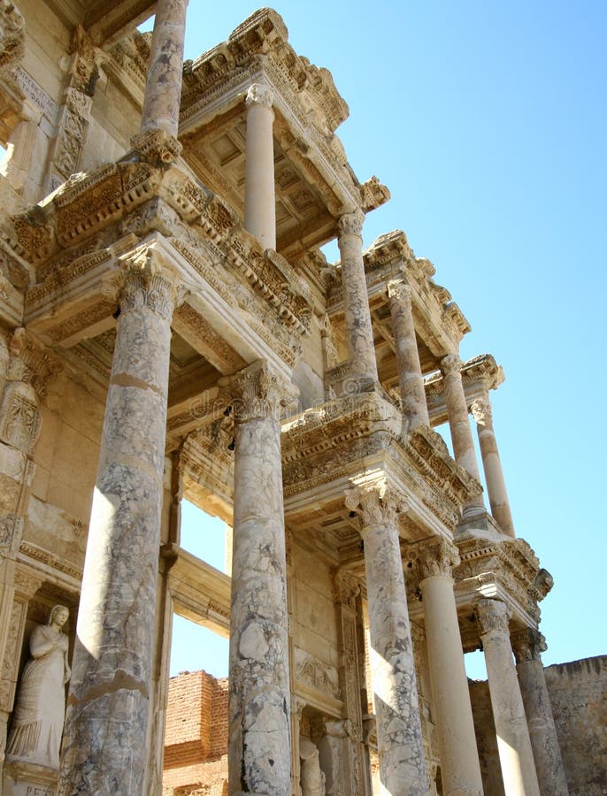 The Library of Celsus stock photo. Image of rome, coast - 35668894