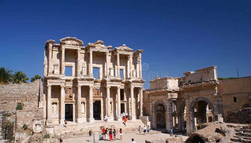 Ephesus Library editorial image. Image of turkey, east - 5342545