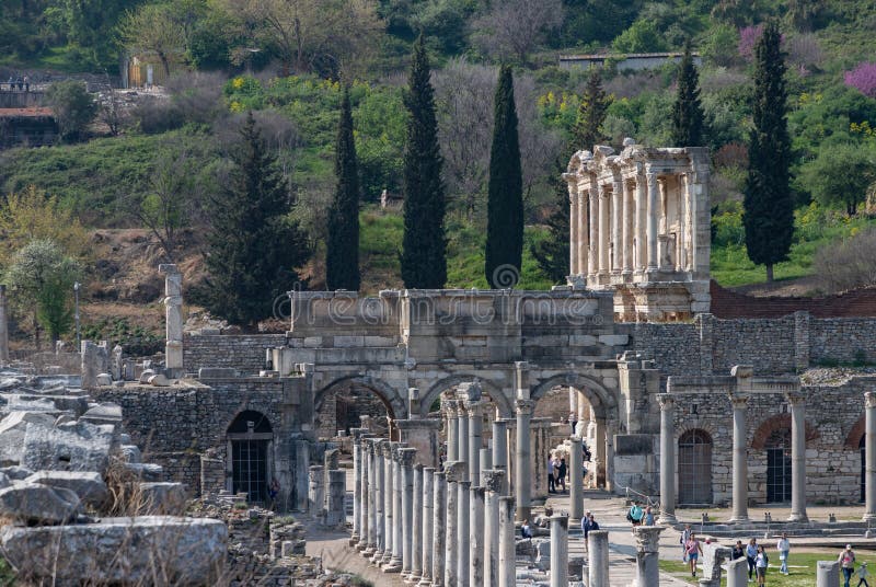 Ephesus - Library of Celsus and Gate of Mazeus and Mithridates ...