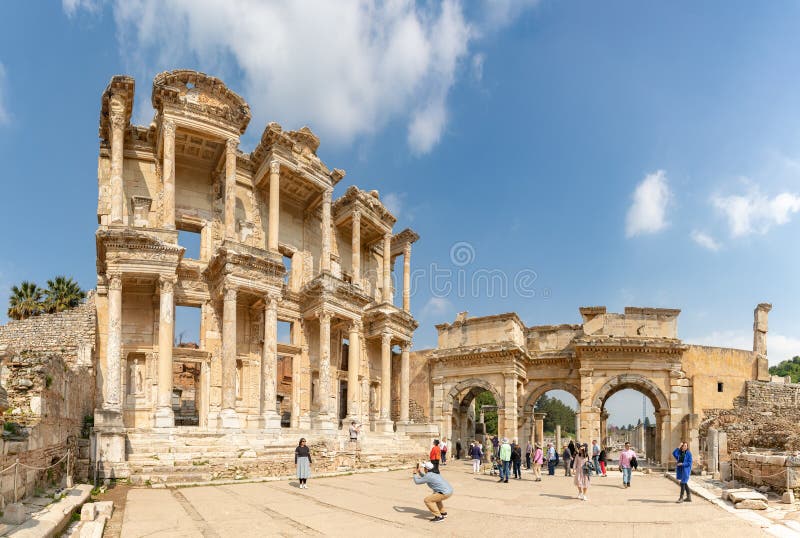 Ephesus - Library of Celsus and Gate of Mazeus and Mithridates ...