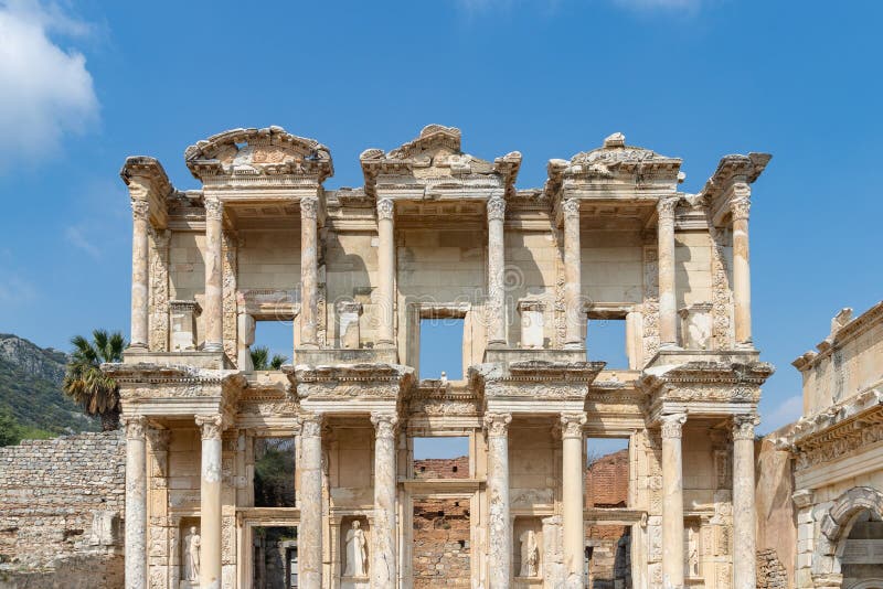 Ephesus - Library of Celsus Stock Photo - Image of selcuk, stone: 279355236