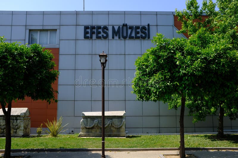 Ephesus Museum Exterior with Lush Greenery Editorial Photo - Image of ...