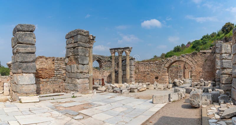 Ephesus - Scholastica Baths Stock Image - Image of efes, stone: 279355821