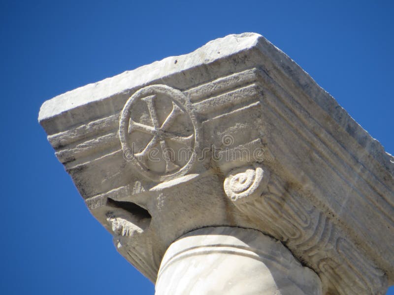 Ephesus symbol in stone stock photo. Image of culture - 51716324